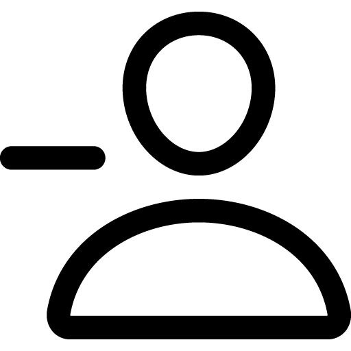 Person remove outline icon svg png free download