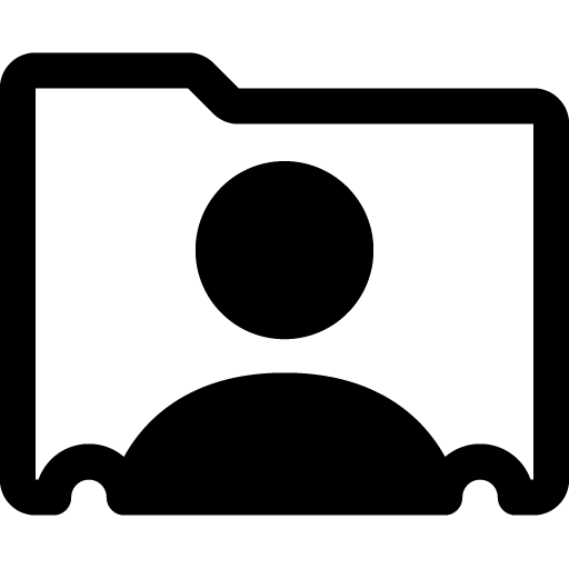 Person rolodex icon svg png free download