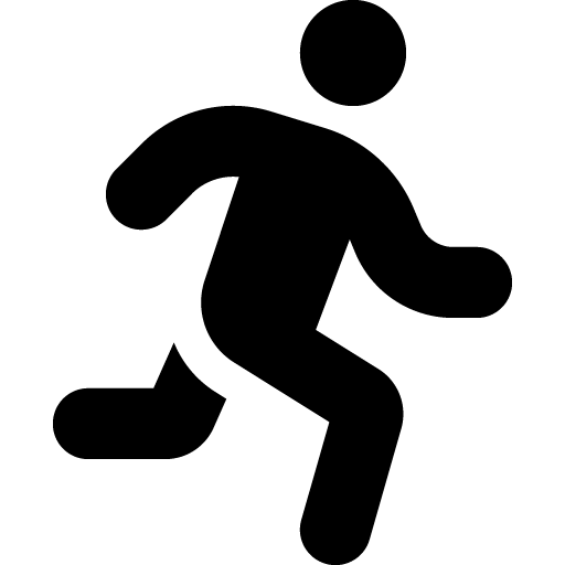 Person running icon svg png free download