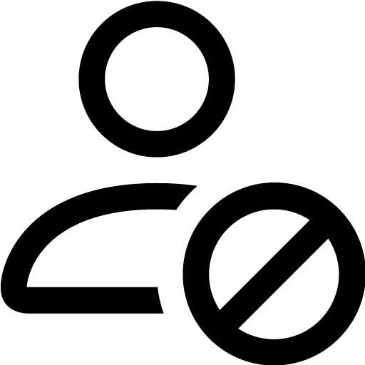 person slash - Download free icon