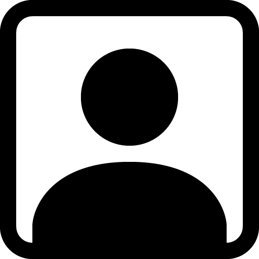 Person square icon svg png free download