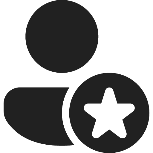 Person star icon svg png free download