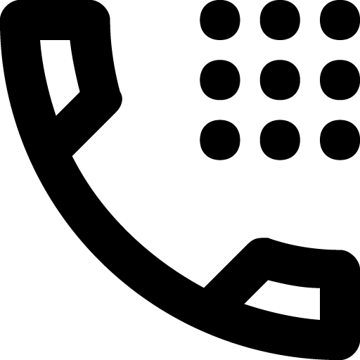 Phone dial outline icon svg png free download