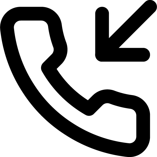 Phone incoming icon svg png free download - 3