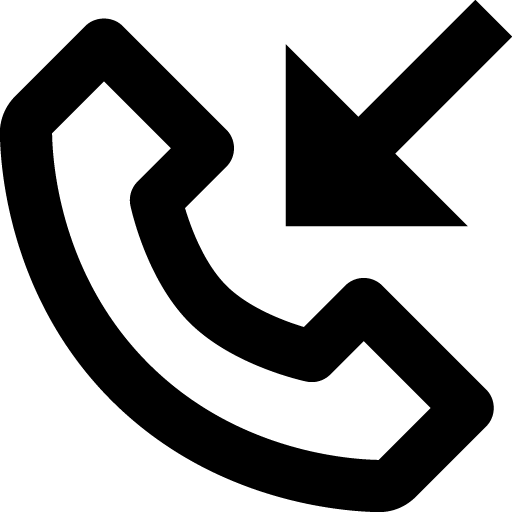 Phone incoming icon svg png free download - 6