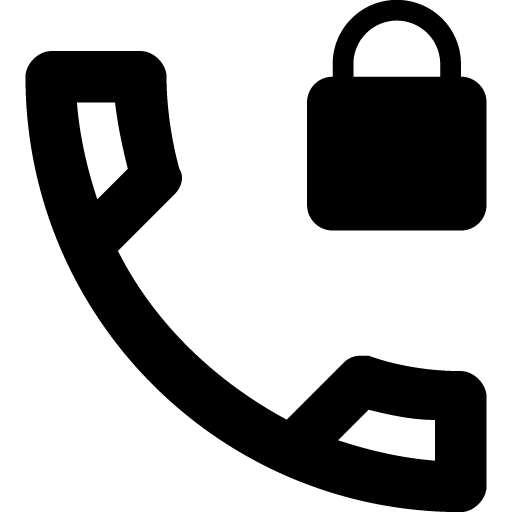 Phone lock outline icon svg png free download