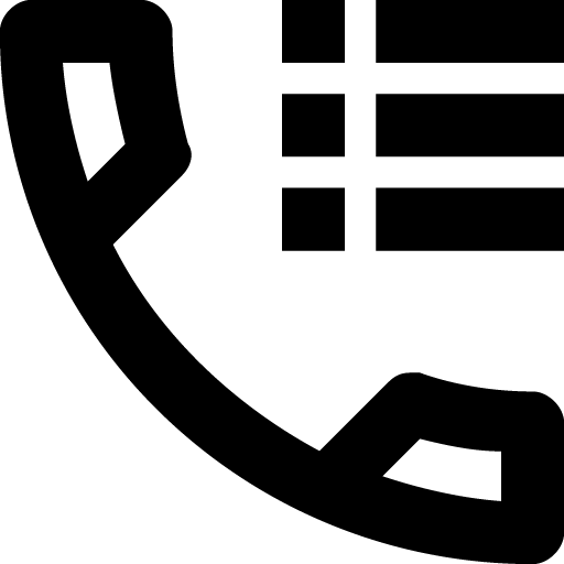 Phone log outline icon svg png free download