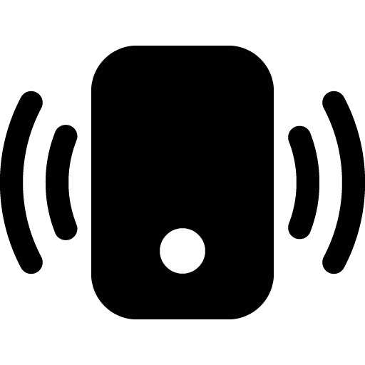 Phone vibrate fill icon svg png free download