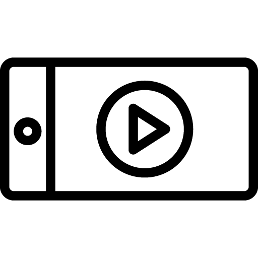 Phone video icon svg png free download