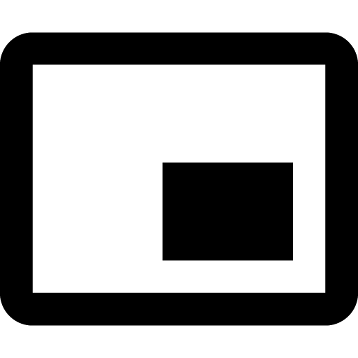 Picture in picture bottom right icon svg png free download