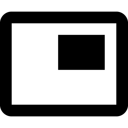 Picture in picture top right icon svg png free download