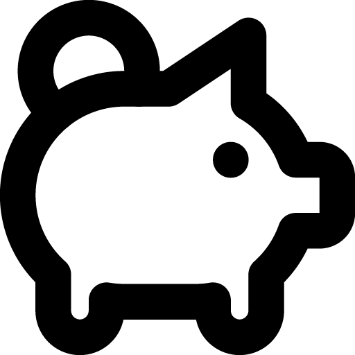 Pig money icon svg png free download