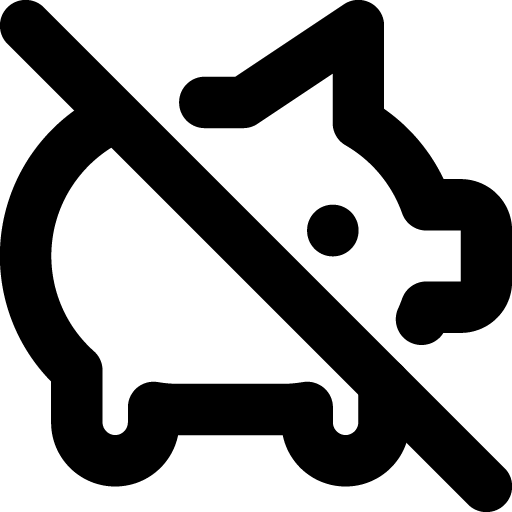 Pig off icon svg png free download