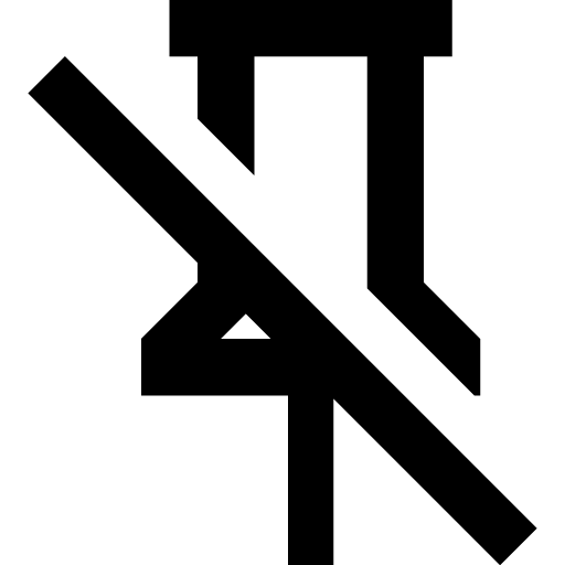 Pin off outline icon svg png free download