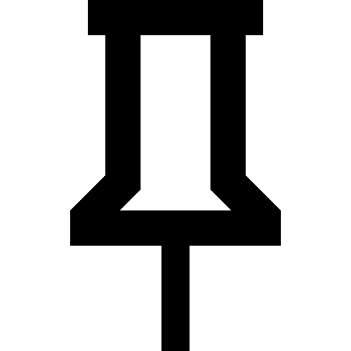 Pin outline icon svg png free download - 4