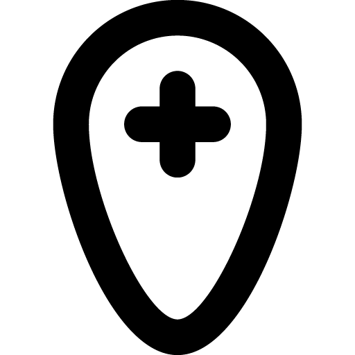 Pin rounded plus icon svg png free download