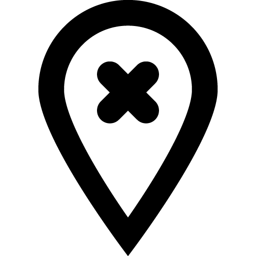 Pin sharp close icon svg png free download