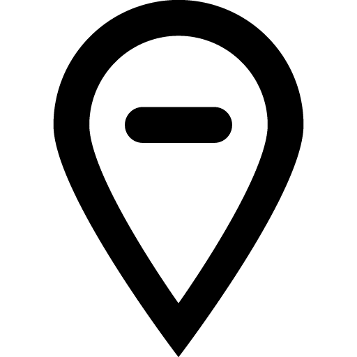 Pin sharp minus icon svg png free download