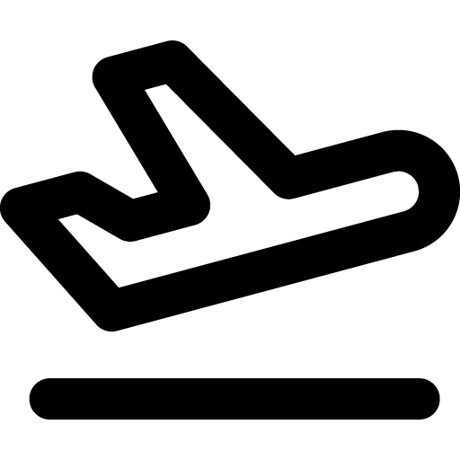 Plane departure icon svg png free download - 2