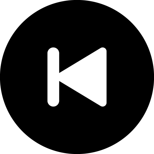 Play skip back circle icon svg png free download