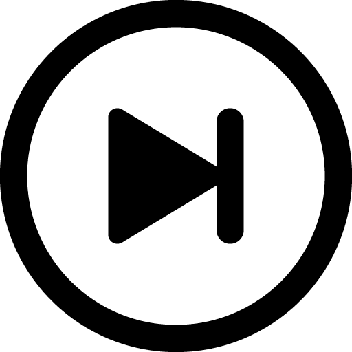 Play skip forward circle outline icon svg png free download