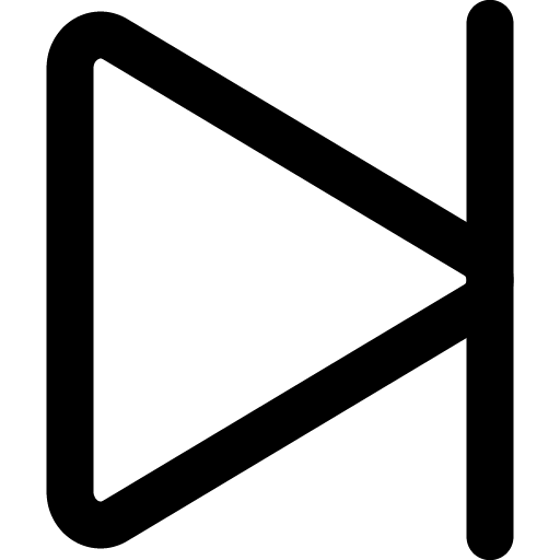 Play skip forward outline icon svg png free download