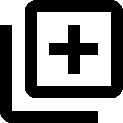 Plus box multiple outline icon svg png free download