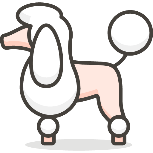Poodle icon svg png free download