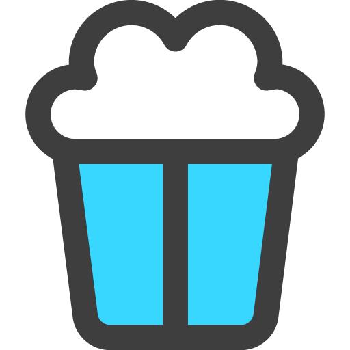 Popcorn icon svg png free download