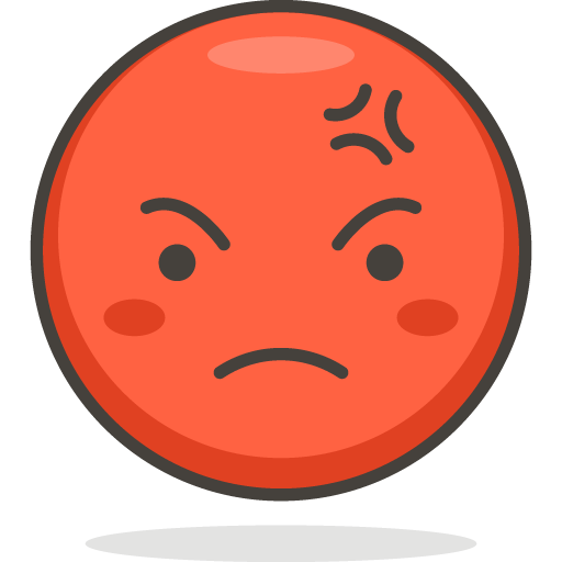 Pouting face icon svg png free download