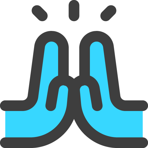 Praying hand icon svg png free download