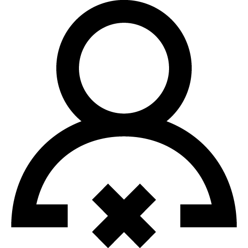 Profile close icon svg png free download