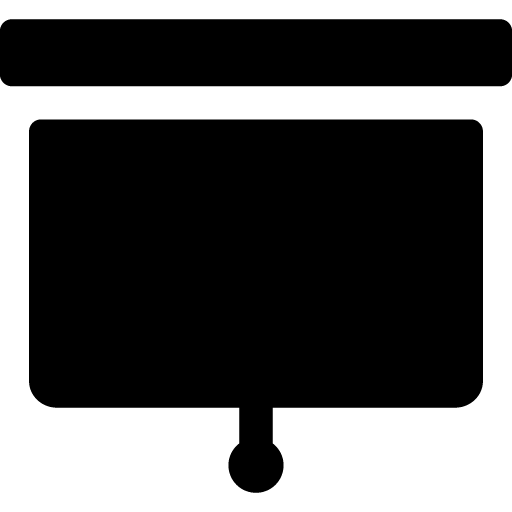 Projection screen icon svg png free download