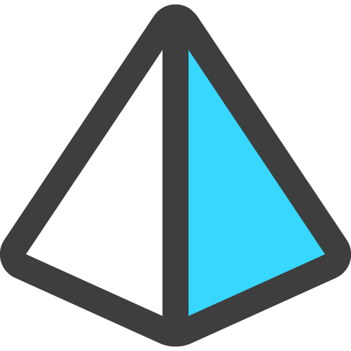 Pyramid shape icon svg png free download