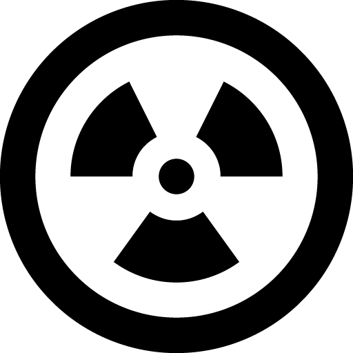Radioactive circle outline icon svg png free download
