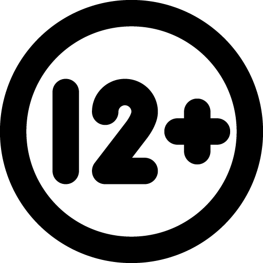 Rating 12 plus icon svg png free download