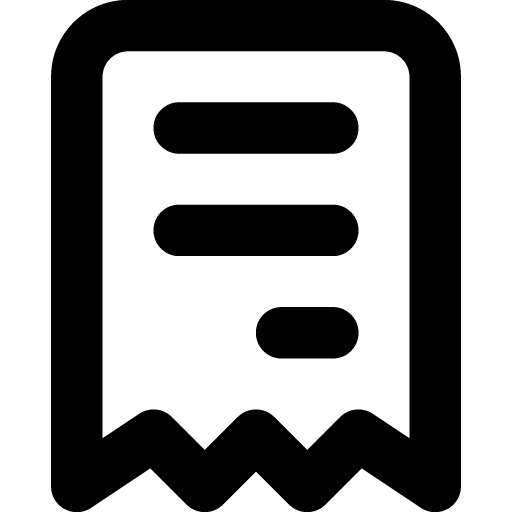 Receipt icon svg png free download - 13