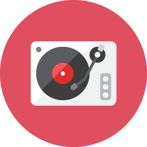Record player icon svg png free download