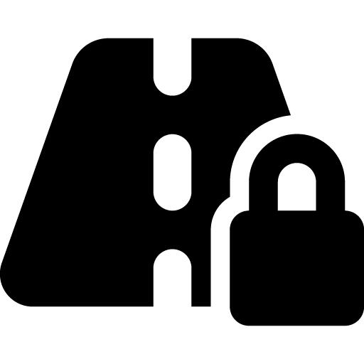 Road lock icon svg png free download