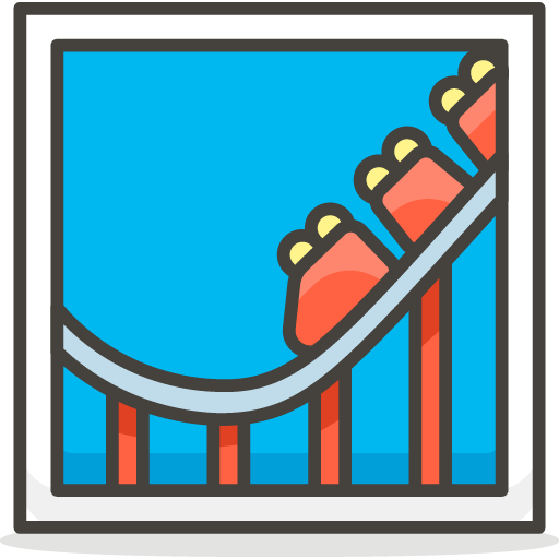 Roller coaster icon svg png free download