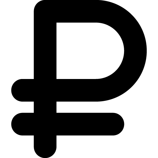 Ruble sign icon svg png free download - 2