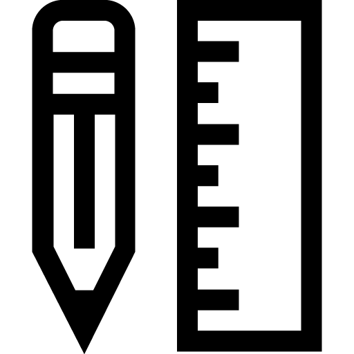 Ruler pencil icon svg png free download