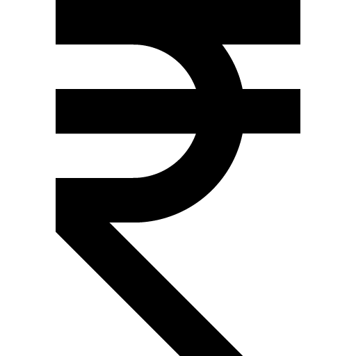 Rupee sign icon svg png free download - 2