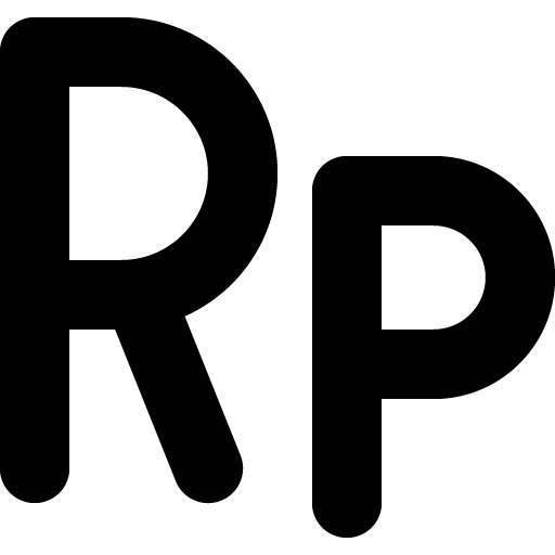 Rupiah sign icon svg png free download