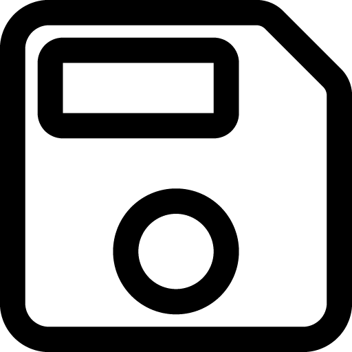 Save outline icon svg png free download