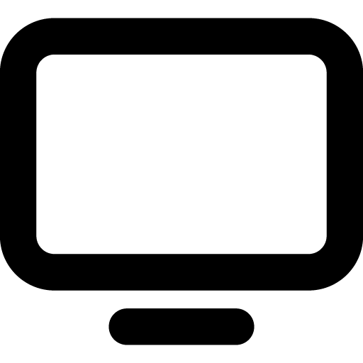 Screen icon svg png free download - 3