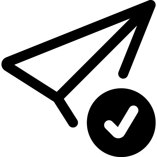 Send check icon svg png free download