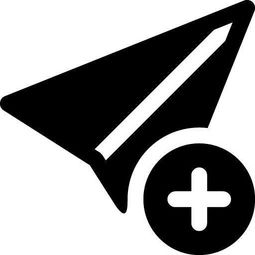 Send plus fill icon svg png free download