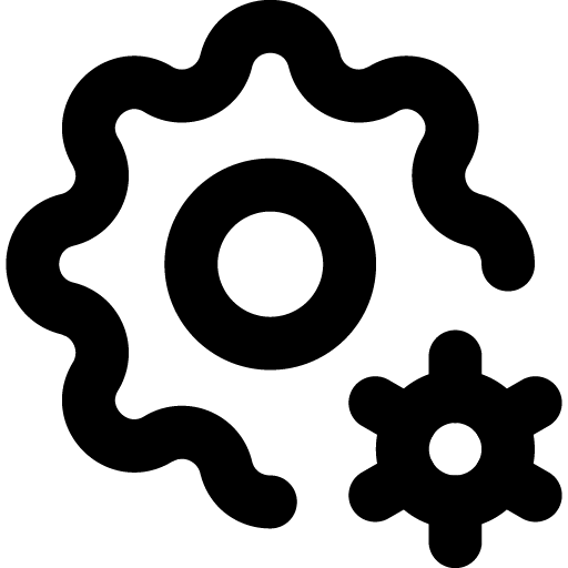 Settings cog icon svg png free download