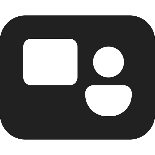 Share screen person overlay inside icon svg png free download